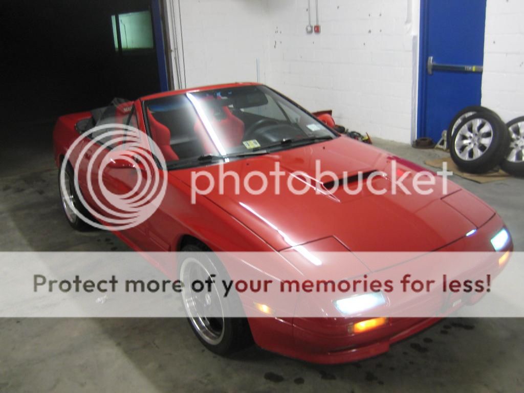**SEXY 1990 Mazda RX-7 Convertible Red Metallic Exterior/Red Sparco 5 ...